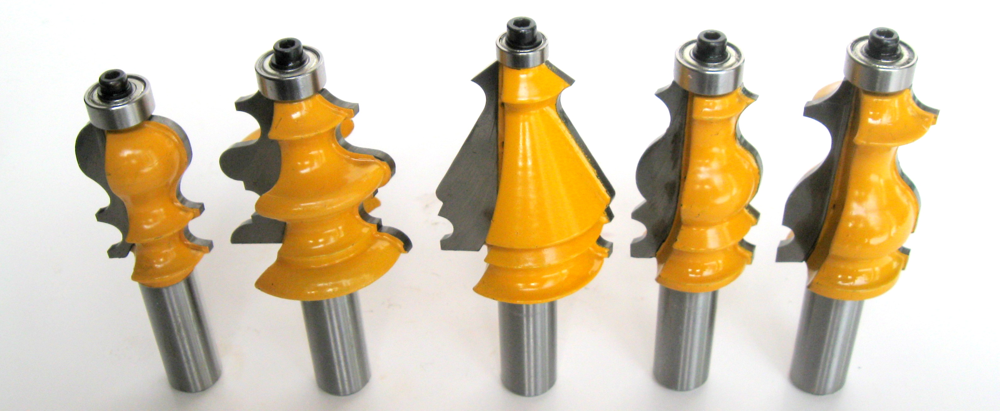 5 Pc 12 Shank Architectural Specialty Molding 2 Router Bit Set Sct 888 Ebay